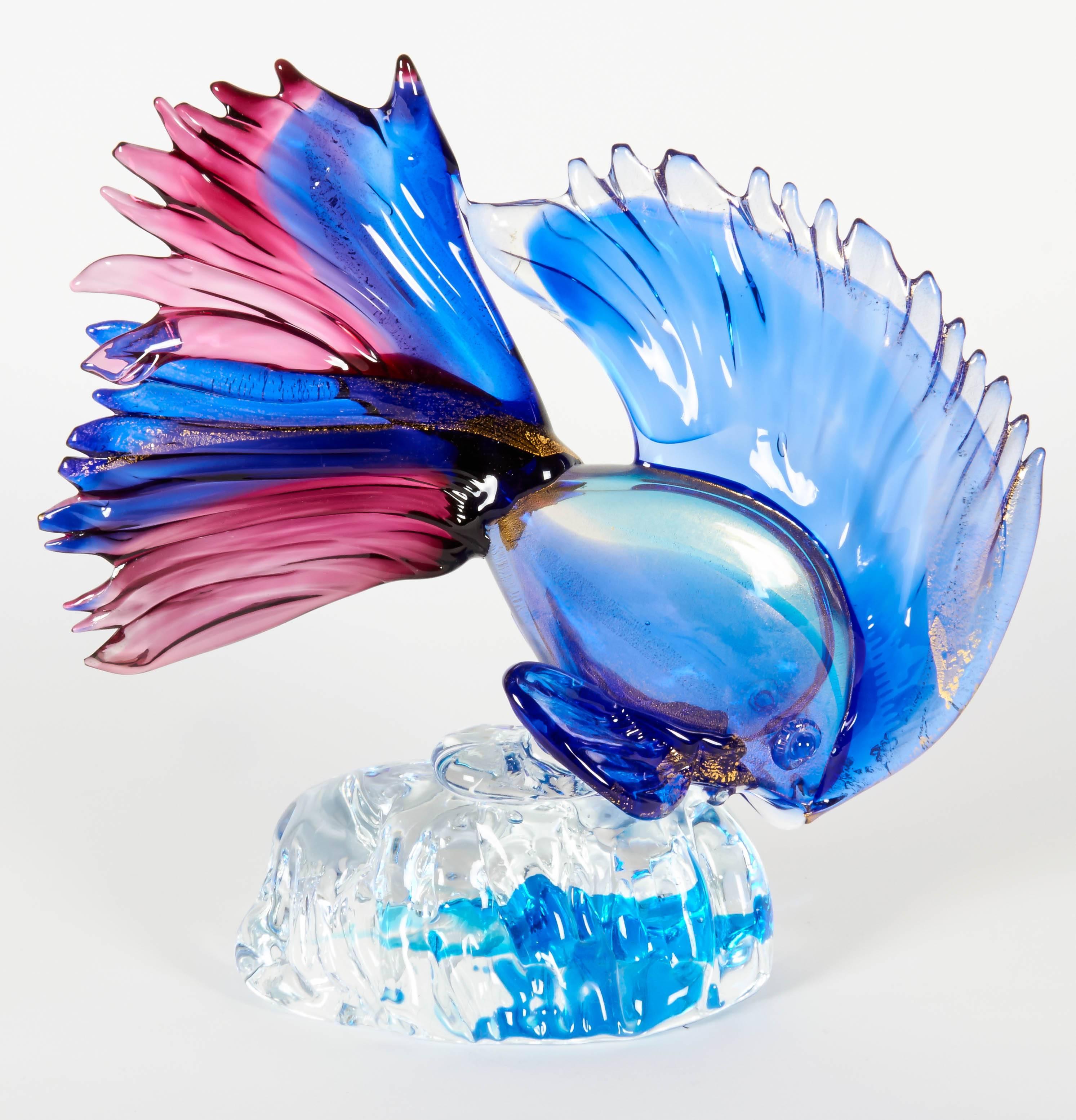 Murano Fish Sculpture For Sale at 1stDibs