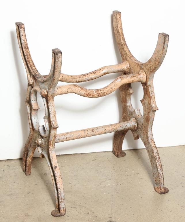 Solid Cast Iron Oak Barrel Cask Stand - Table Base, Circa 1850 For Sale ...