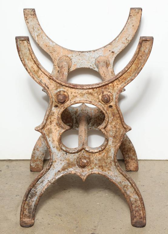 Solid Cast Iron Oak Barrel Cask Stand - Table Base, Circa 1850 For Sale ...