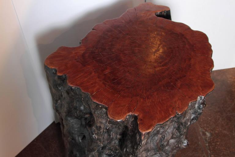 Organic Lychee Wood End Table or Table Base For Sale at 1stDibs