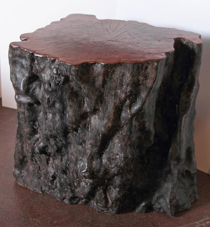 Organic Lychee Wood End Table or Table Base For Sale at 1stDibs