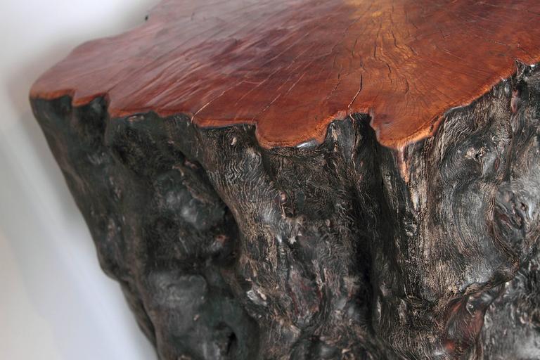 Organic Lychee Wood End Table or Table Base For Sale at 1stDibs