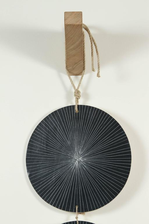 Five-Disc Ceramic Wall Hanging by Mquan Studio at 1stDibs