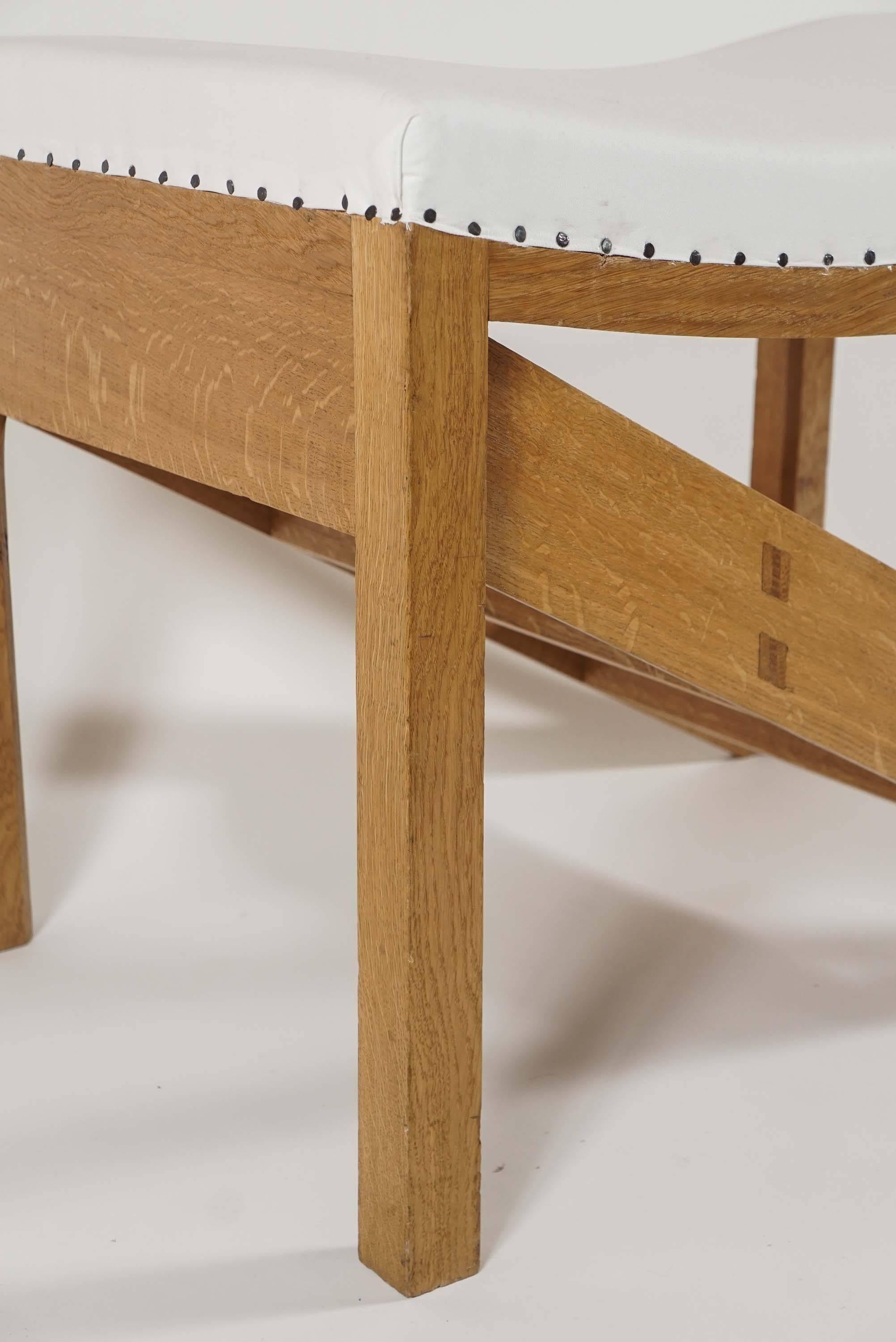 Elegant Oak Convertible Library Bench with Steps, England, circa 1980 ...