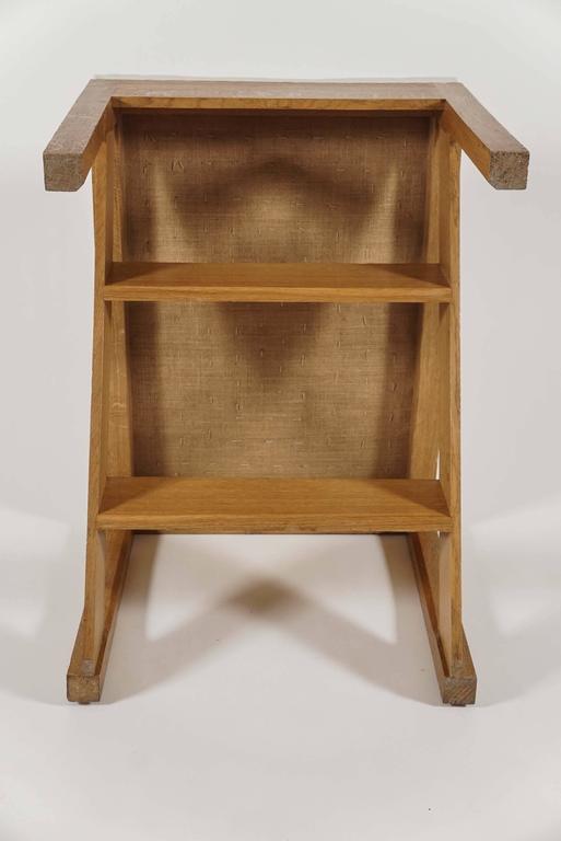 Elegant Oak Convertible Library Bench with Steps, England, circa 1980 ...