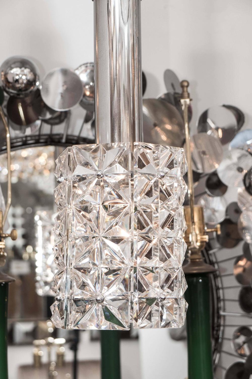 Petite Facet-Cut Crystal Pendant For Sale at 1stdibs