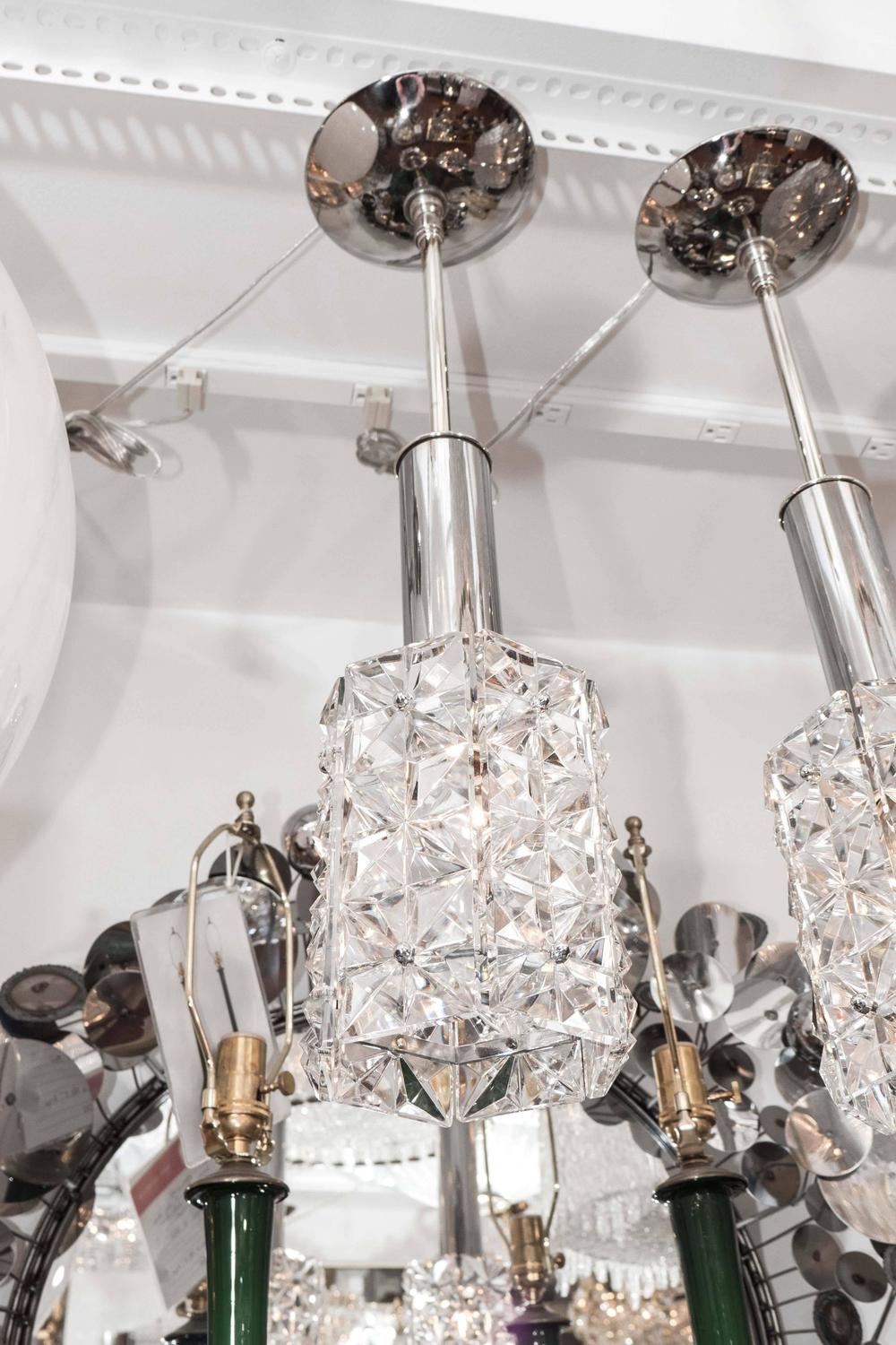 Petite Facet-Cut Crystal Pendant For Sale at 1stdibs