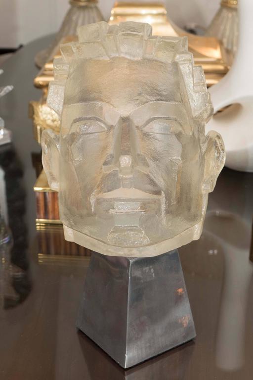 Resin Head Sculpture at 1stDibs