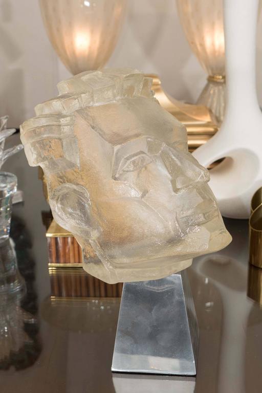 Resin Head Sculpture at 1stDibs