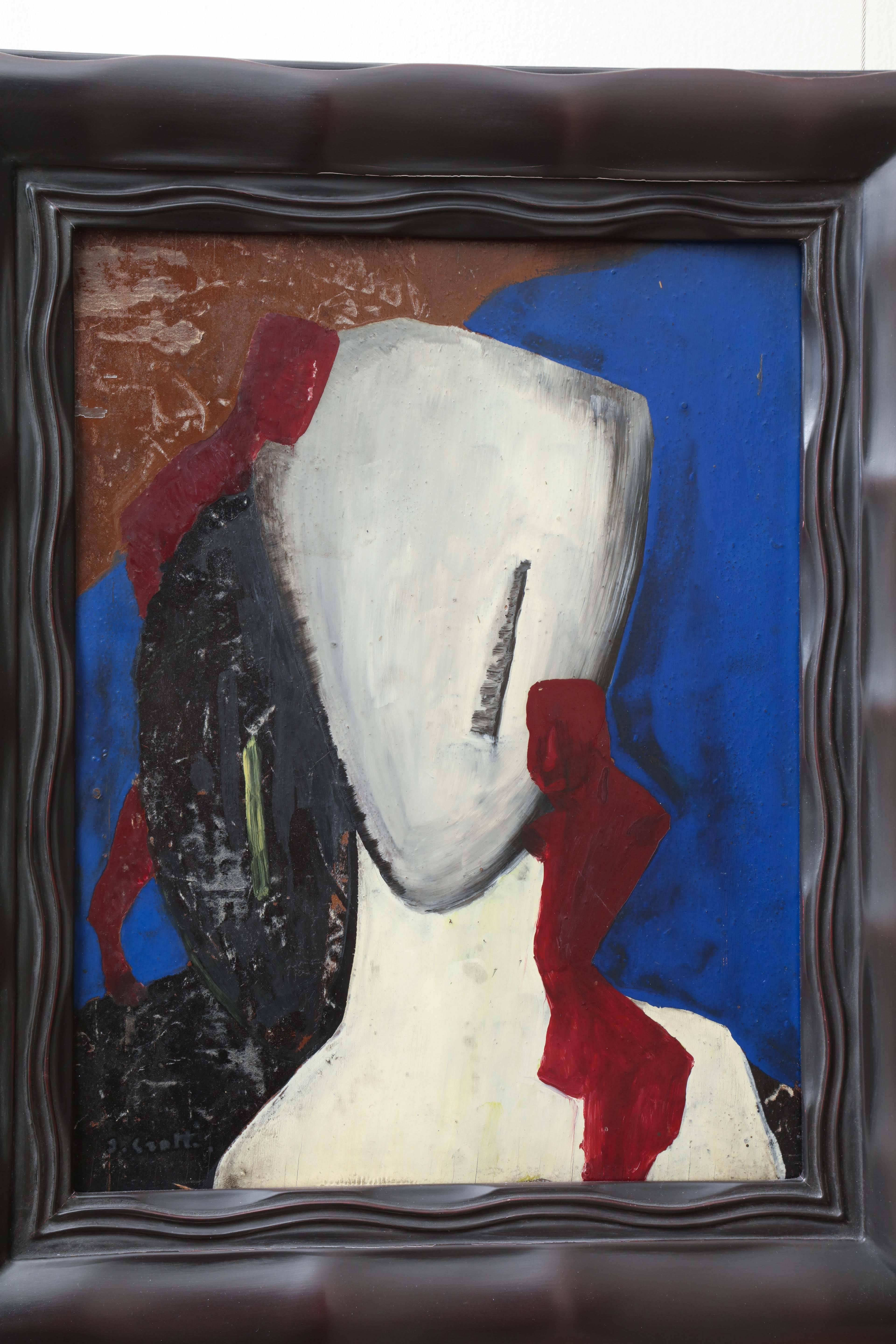 Jean Crotti Oil Painting "Figure Abstraits" For Sale at 1stDibs