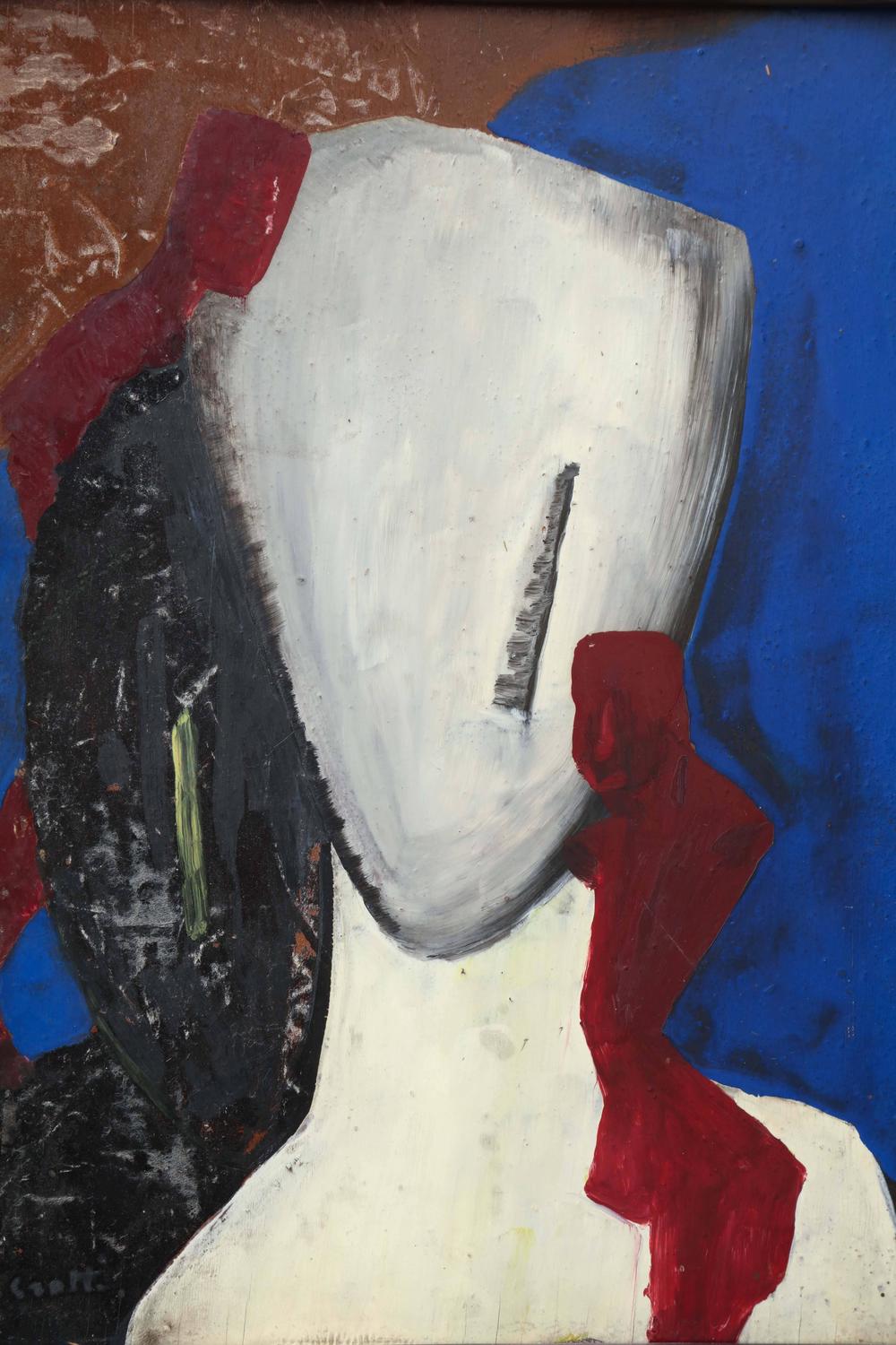 Jean Crotti Oil Painting "Figure Abstraits" For Sale at 1stdibs