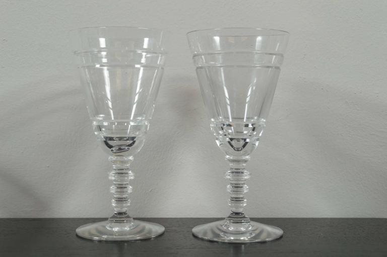 T.G. Hawkes and Co, 40-Piece Set of Art Deco Cut Steuben Stemware at ...