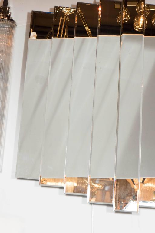 Sculptural Mid-Century Modernist Art Deco Style Geometric Stepped Wall ...