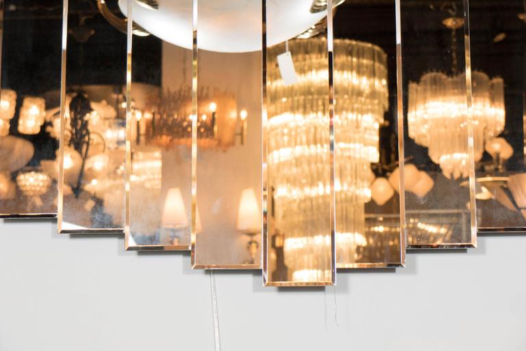 Sculptural Mid-Century Modernist Art Deco Style Geometric Stepped Wall ...