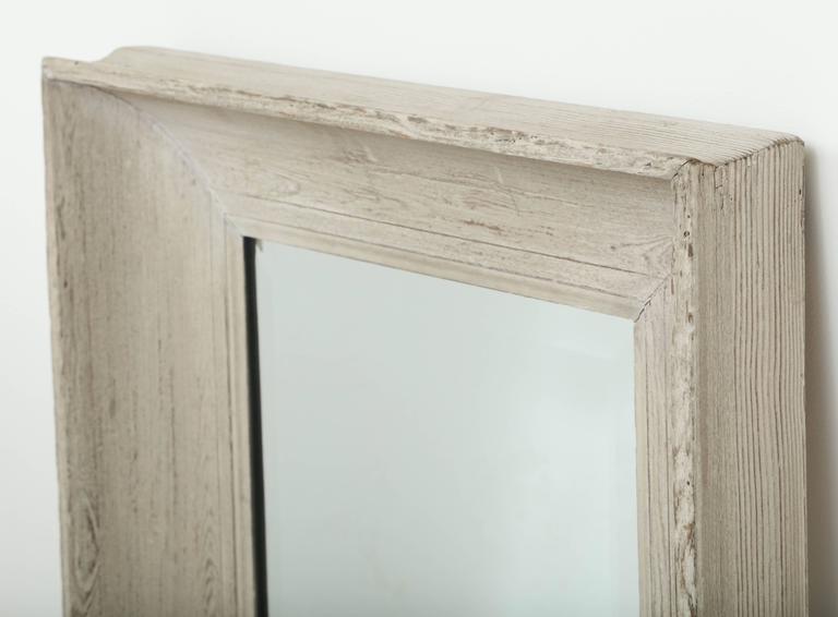 Raw Oak Framed Mirror at 1stDibs