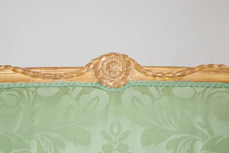 Pair of Carved Giltwood Settees, 18th Century Attributable to Thomas ...