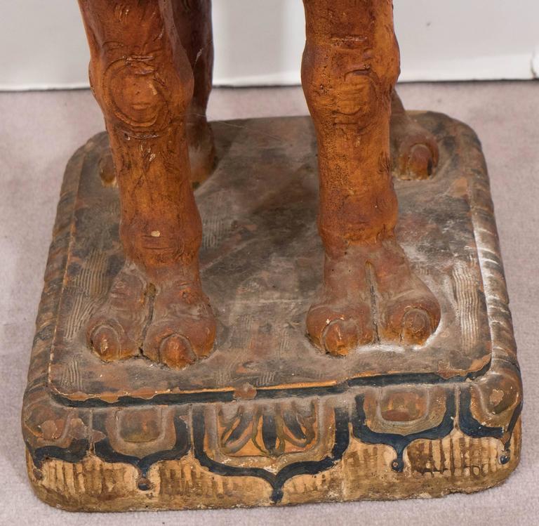 Mid-Century Camel Side Table at 1stDibs