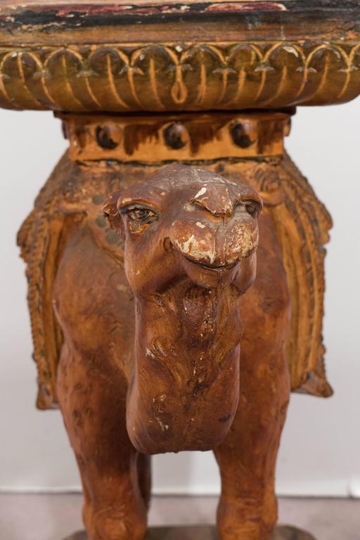 Mid-Century Camel Side Table at 1stDibs