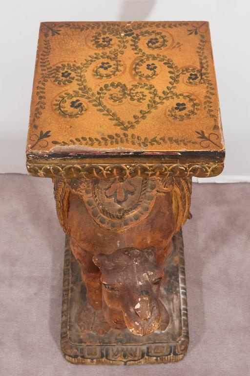 Mid-Century Camel Side Table at 1stDibs