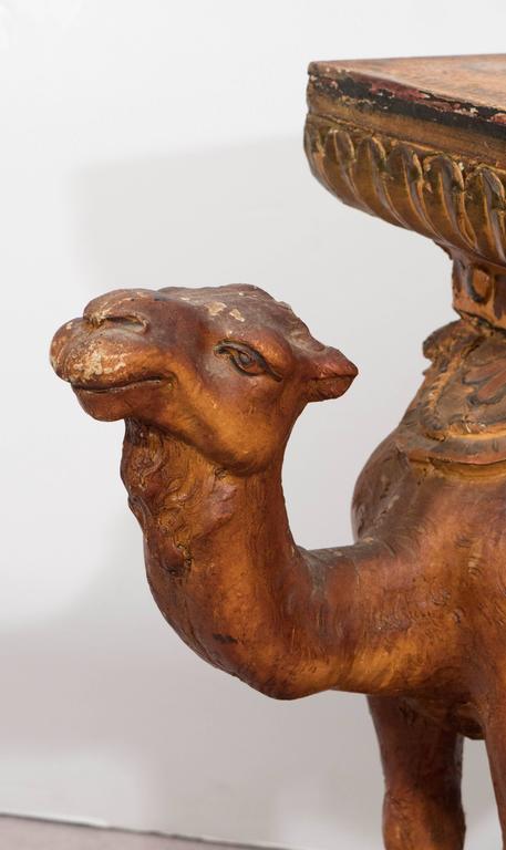 Mid-Century Camel Side Table at 1stDibs