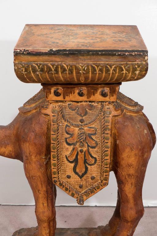 Mid-Century Camel Side Table at 1stDibs