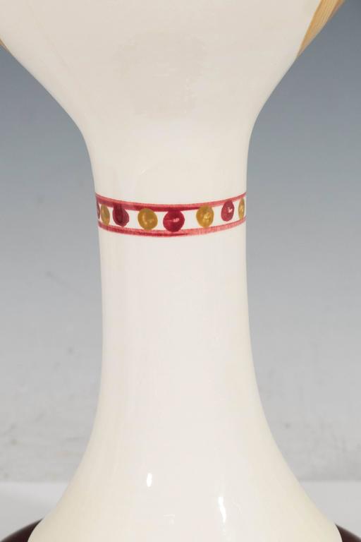 Pair of Stangl Ceramic Hat and Wig Stands at 1stDibs | stangl wig stand