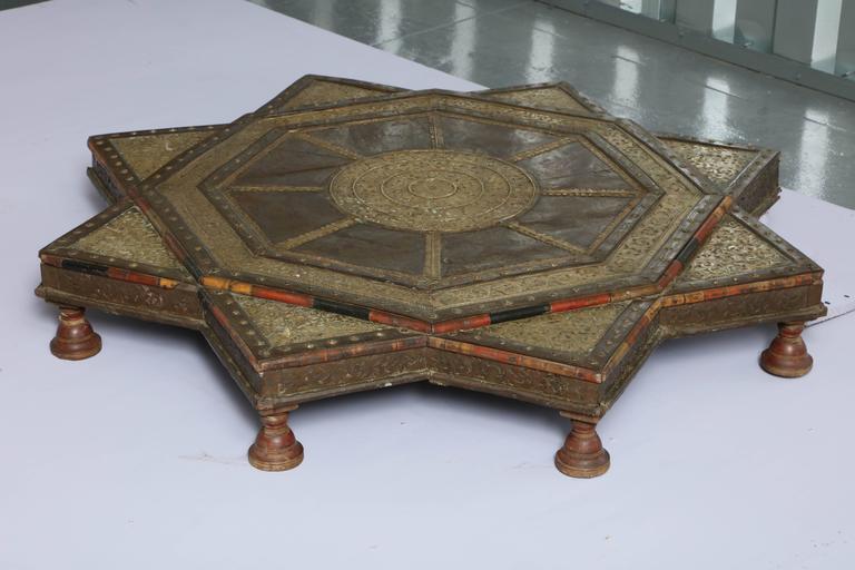 Kashmiri Octagram Star Low Table at 1stDibs