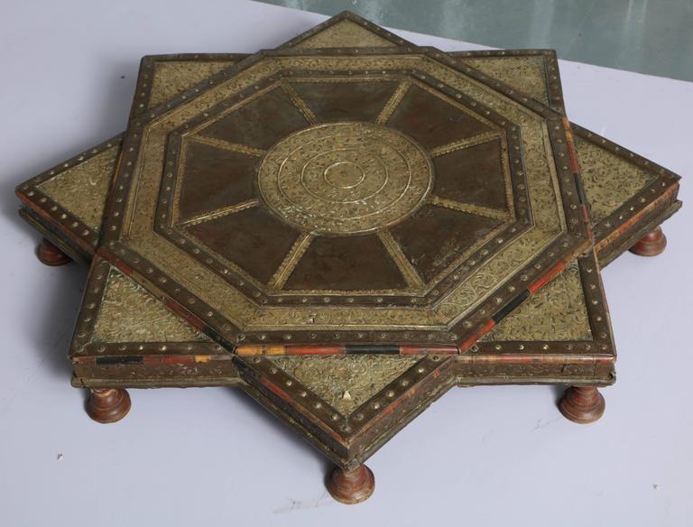 Kashmiri Octagram Star Low Table at 1stDibs