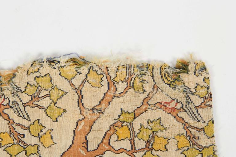 Rare Islamic Persian Safavid Silk Lampas Textile Fragment, Safavid ...