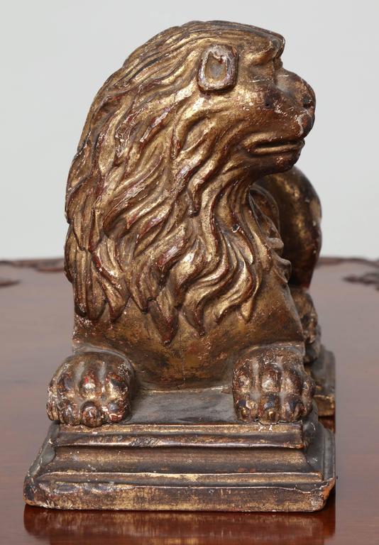 Sculpture of Recumbent Lion at 1stDibs