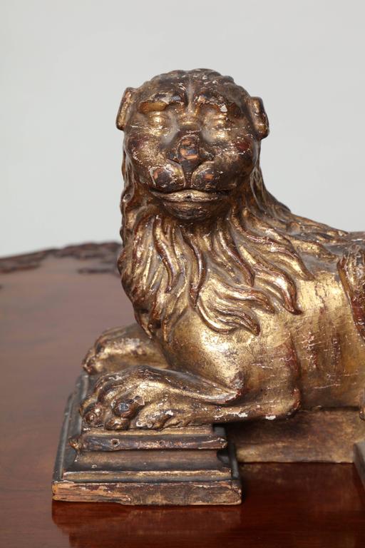 Sculpture of Recumbent Lion at 1stDibs