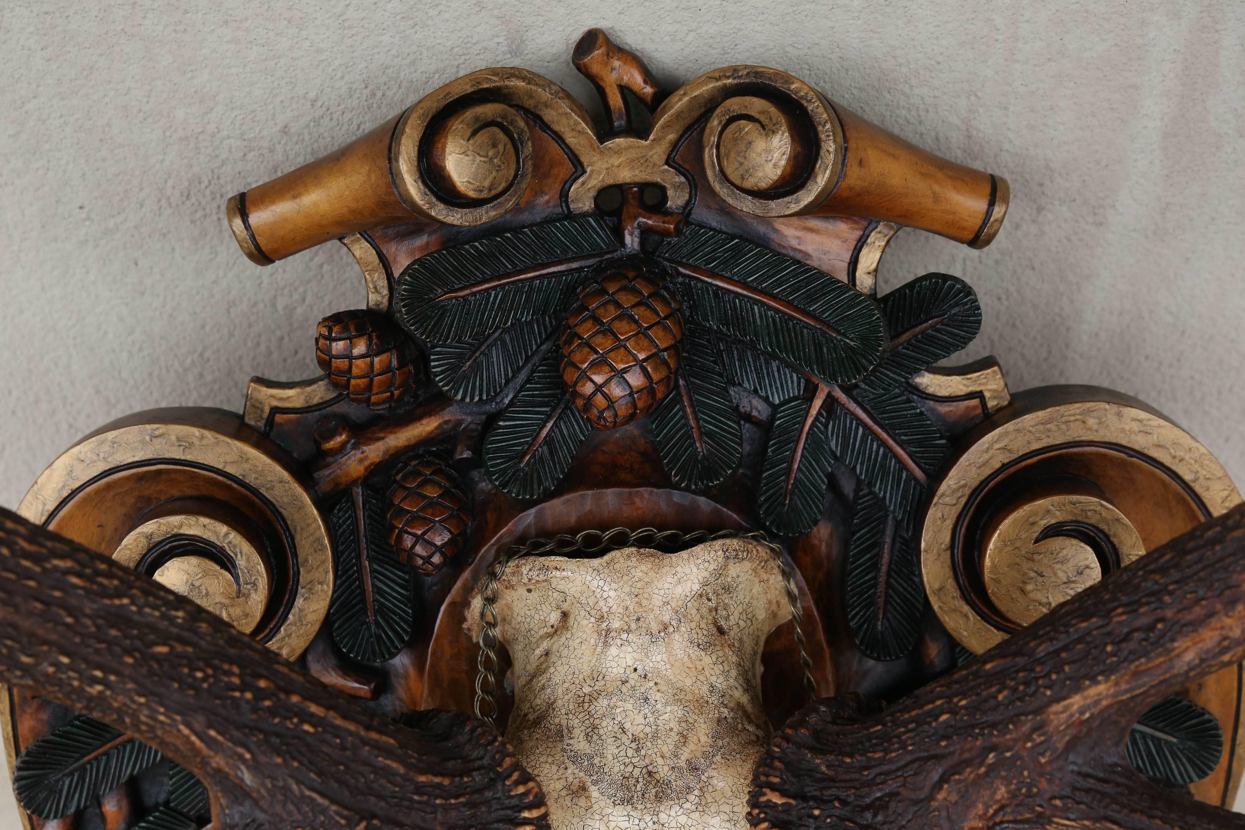 German Red Stag from Eulenburg Hunt of 1892 with Original Fürst-Pless ...