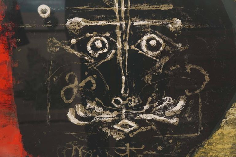 Large Iconic Print by Antoni Clave 1913-2005, Signed and Framed For ...