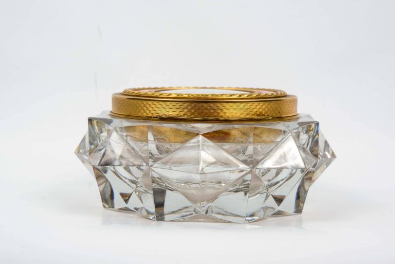 Rare Crystal of Baccarat Sweet Box For Sale at 1stDibs