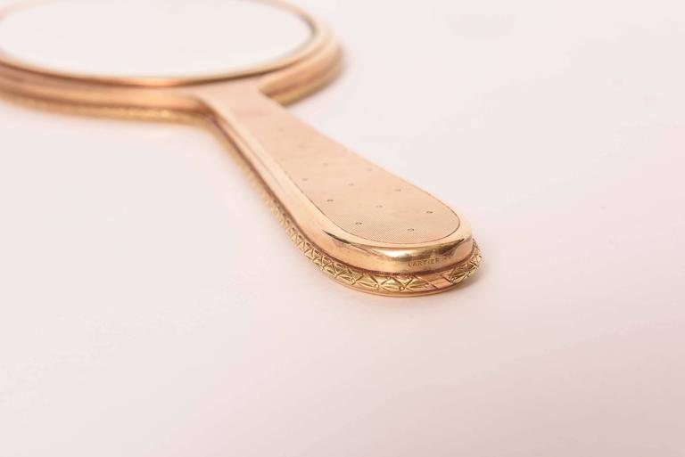 Cartier 14 Karat Gold Hand Mirror For Sale at 1stDibs | mirror hand ...