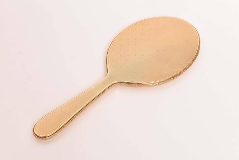 Cartier 14 Karat Gold Hand Mirror For Sale at 1stDibs | mirror hand ...