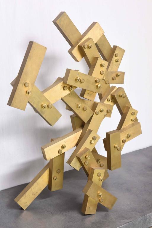 Large and Rare American Abstract Bronze Sculpture, Larry Mohr For Sale ...