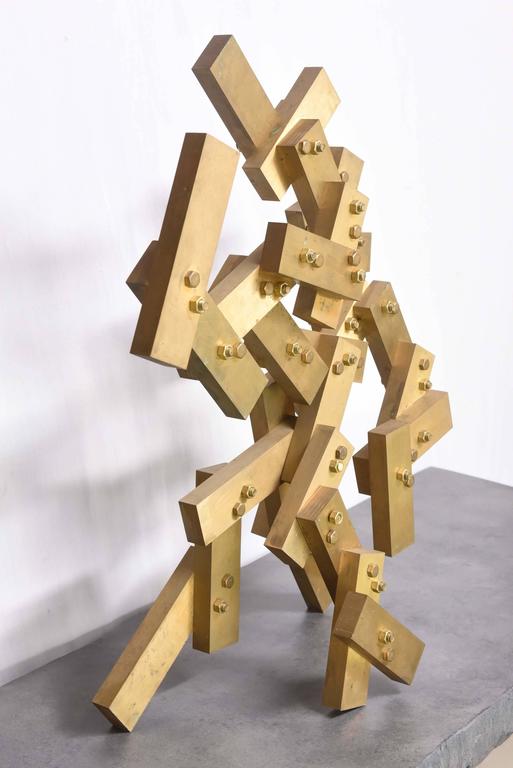 Large and Rare American Abstract Bronze Sculpture, Larry Mohr For Sale ...
