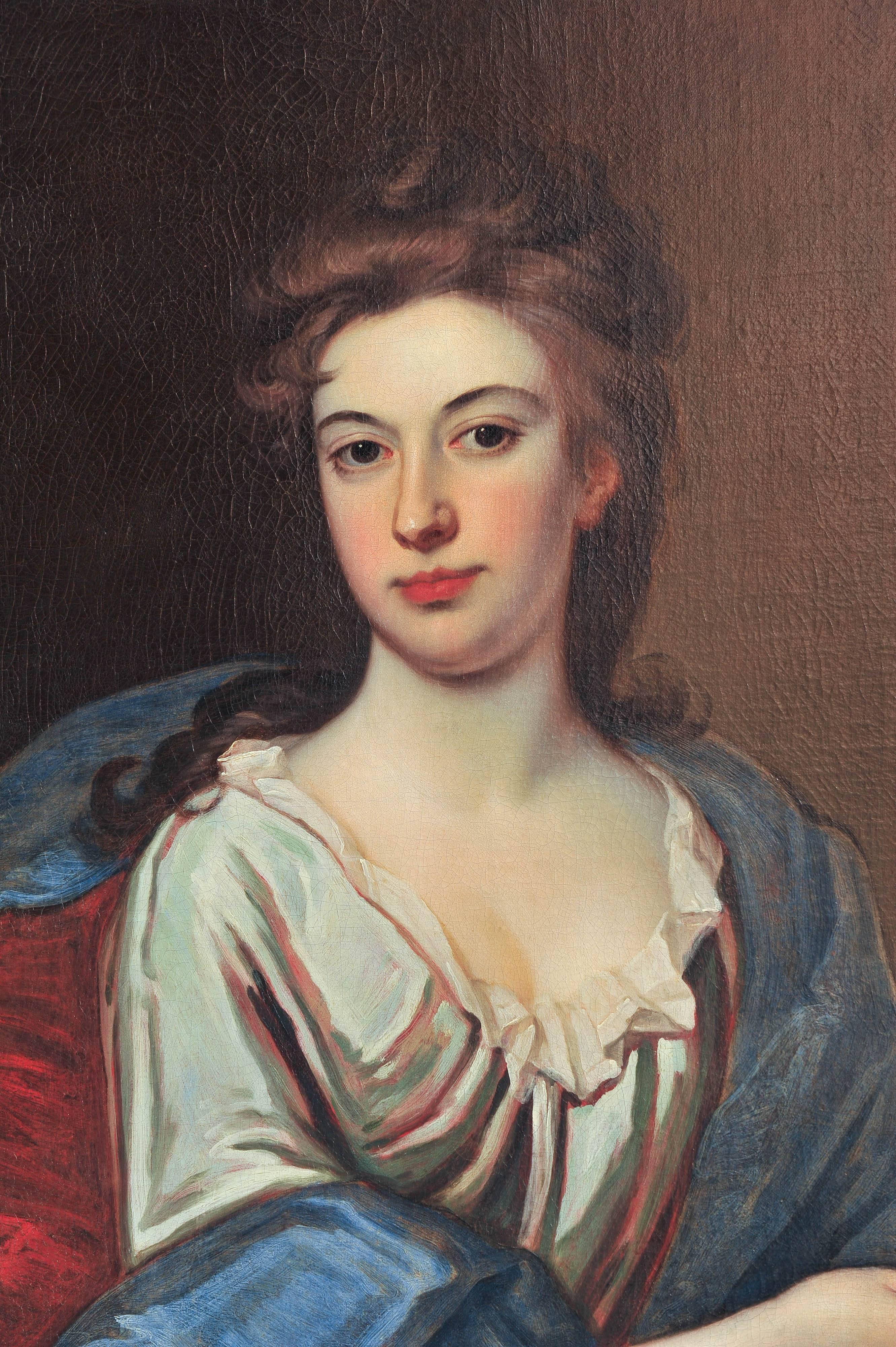 Late 17th Century Portrait of a Young Lady, Studio of Godfrey Kneller ...