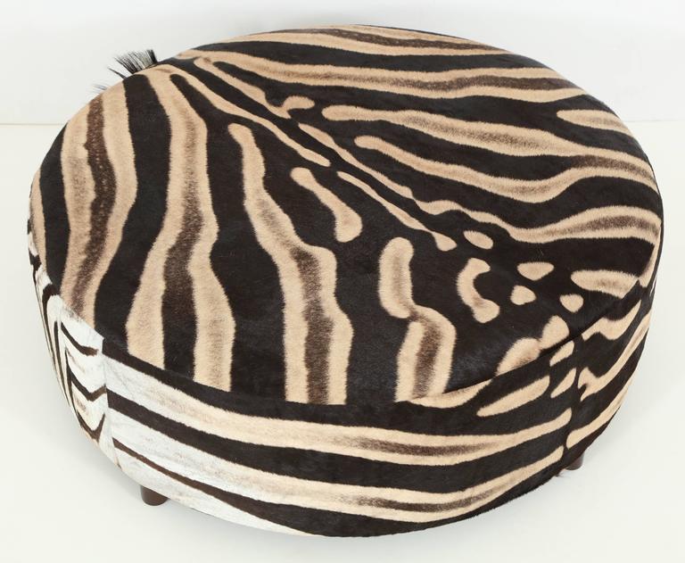 Zebra Ottoman at 1stDibs