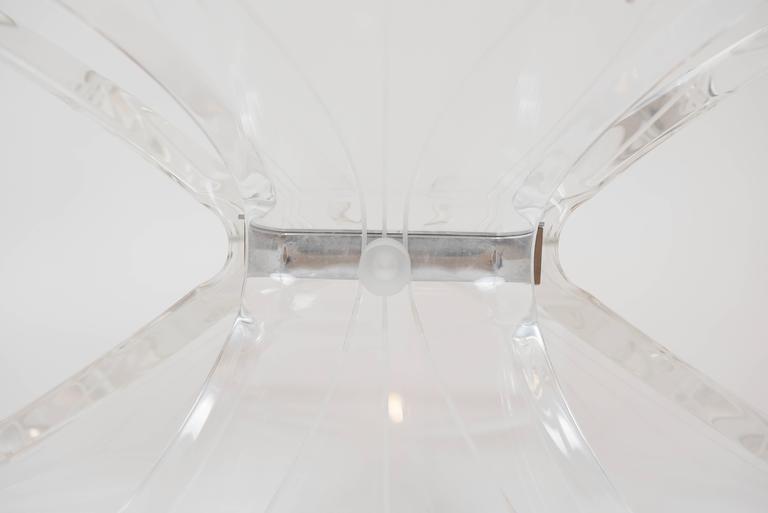 Vintage Acrylic Lucite Coffee Table Base after Lion in Frost at 1stDibs