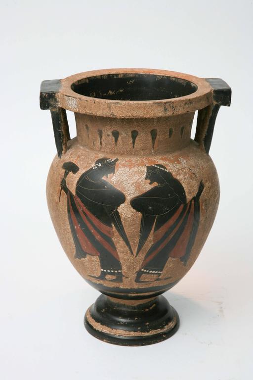 Classical Greek Black Figure Style Column Krater, late 19th century at ...