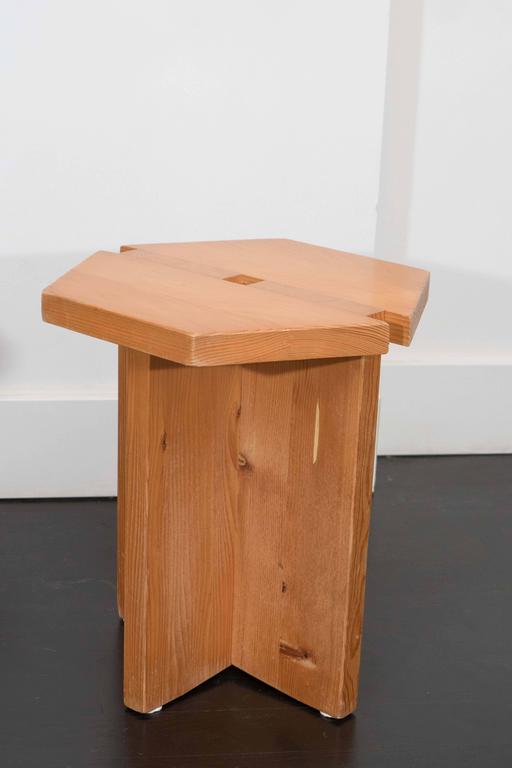 French Studio Hexagon Stools at 1stDibs