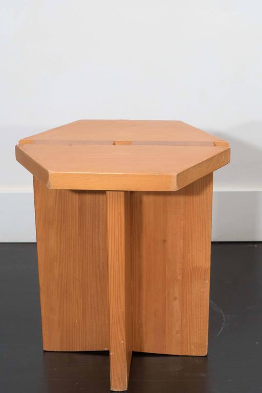 French Studio Hexagon Stools at 1stDibs