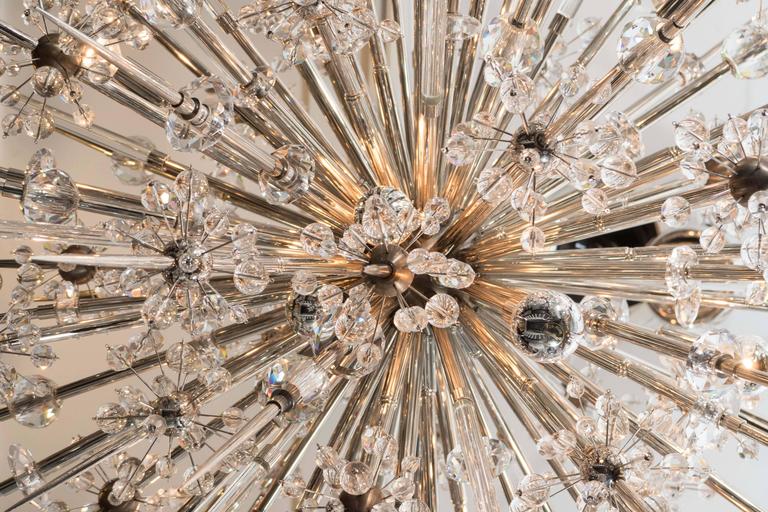 Austrian Crystal Starburst Sputnik Chandelier For Sale at 1stDibs
