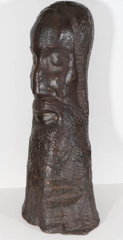 Egon Weiner Bronze Sculpture of 'Bearded Man,' Signed at 1stDibs