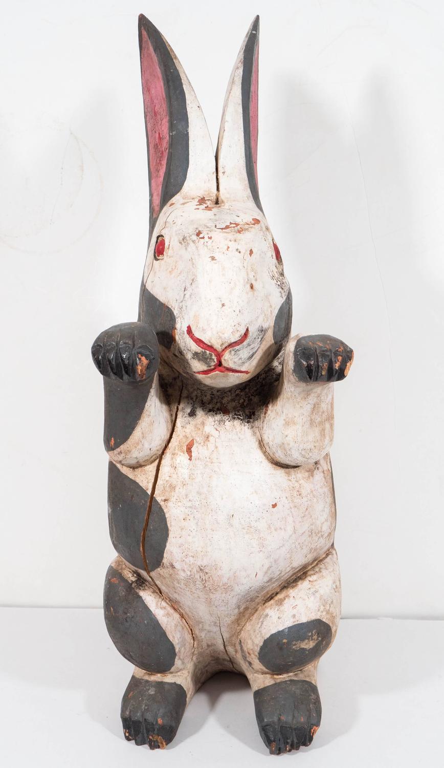 Early 20th Century American Folk Art Rabbit at 1stdibs