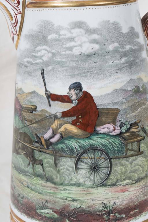 Antique Copeland Jug "Going to the Derby” at 1stDibs
