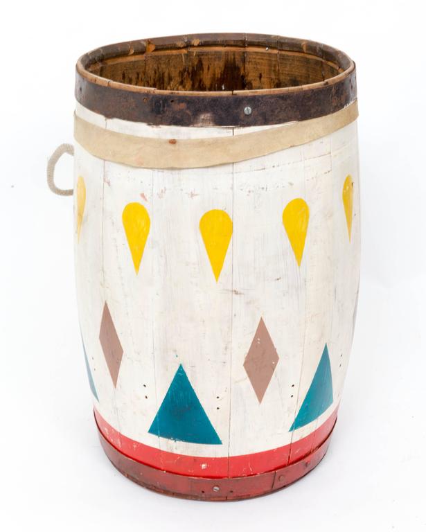 Rare Vintage Carnival Circus Clown Bucket, Cony Island at 1stDibs