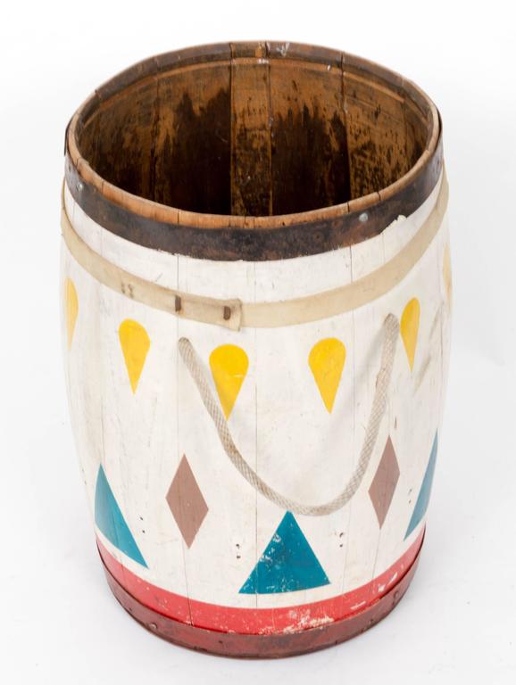 Rare Vintage Carnival Circus Clown Bucket, Cony Island at 1stDibs